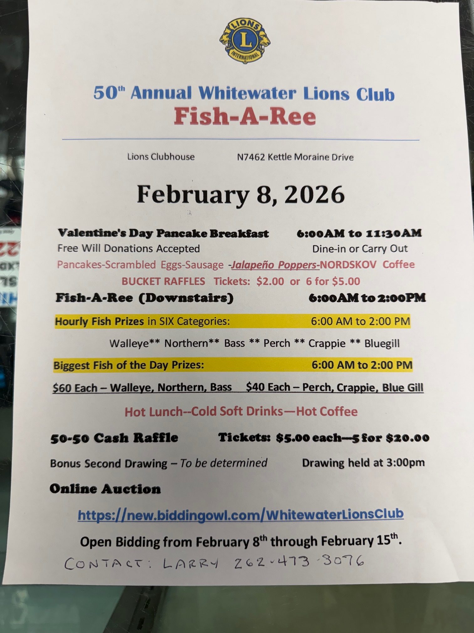 Whitewater Lions - Dick Smith's Live Bait & Tackle